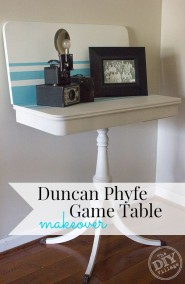 Duncan Phyfe Game Table Makeover - The DIY Village